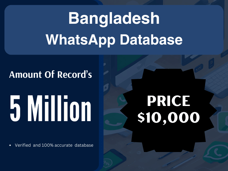 Bangladesh WhatsApp Database | Brother Cell Phone List